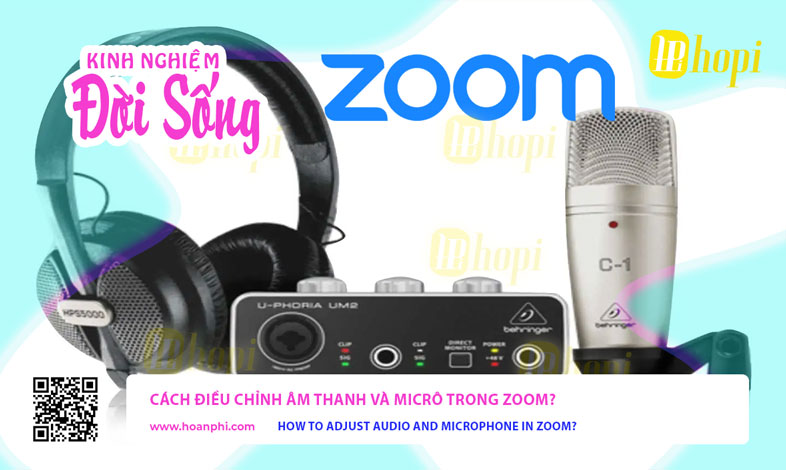 How to adjust audio and microphone in Zoom?